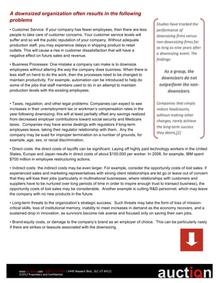 Alternative to Downsizing in a Poor Economy, by AIQ | PDF