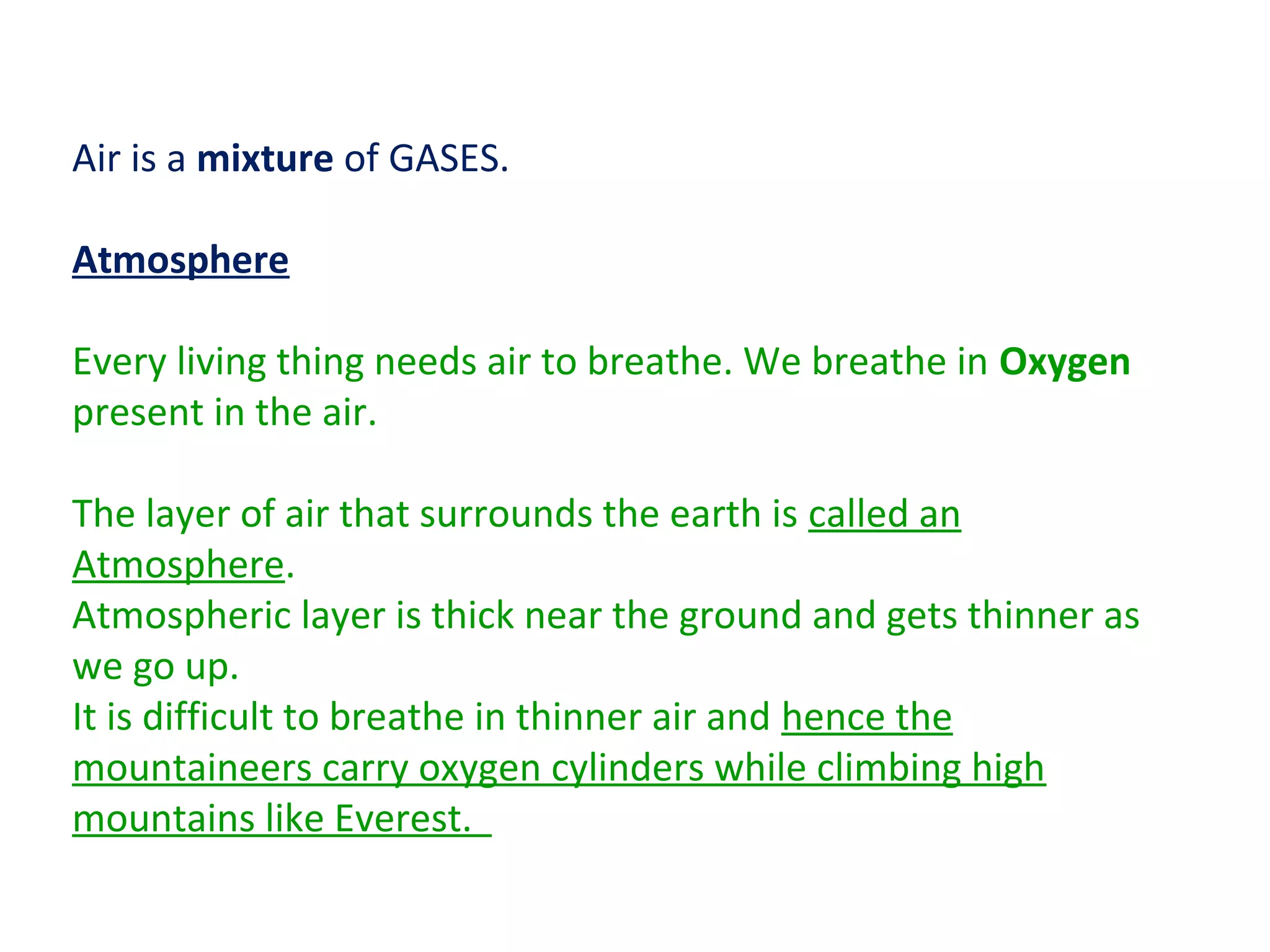 PPT Air, Grade 5, Science | PPT