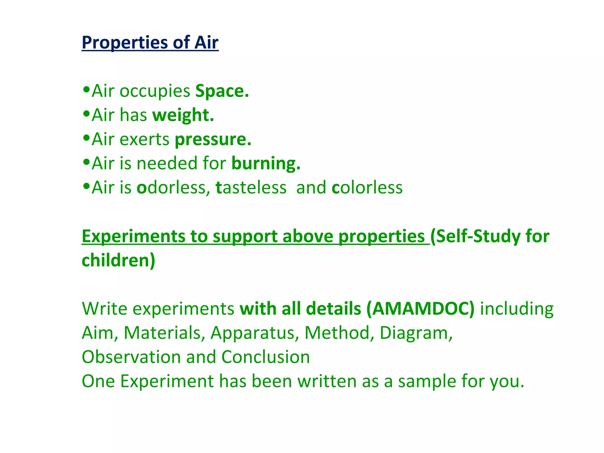 PPT Air, Grade 5, Science | PPT