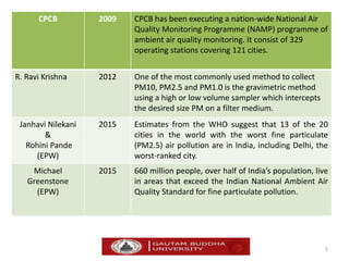Preliminary Outdoor Air Pollution Study | PPT
