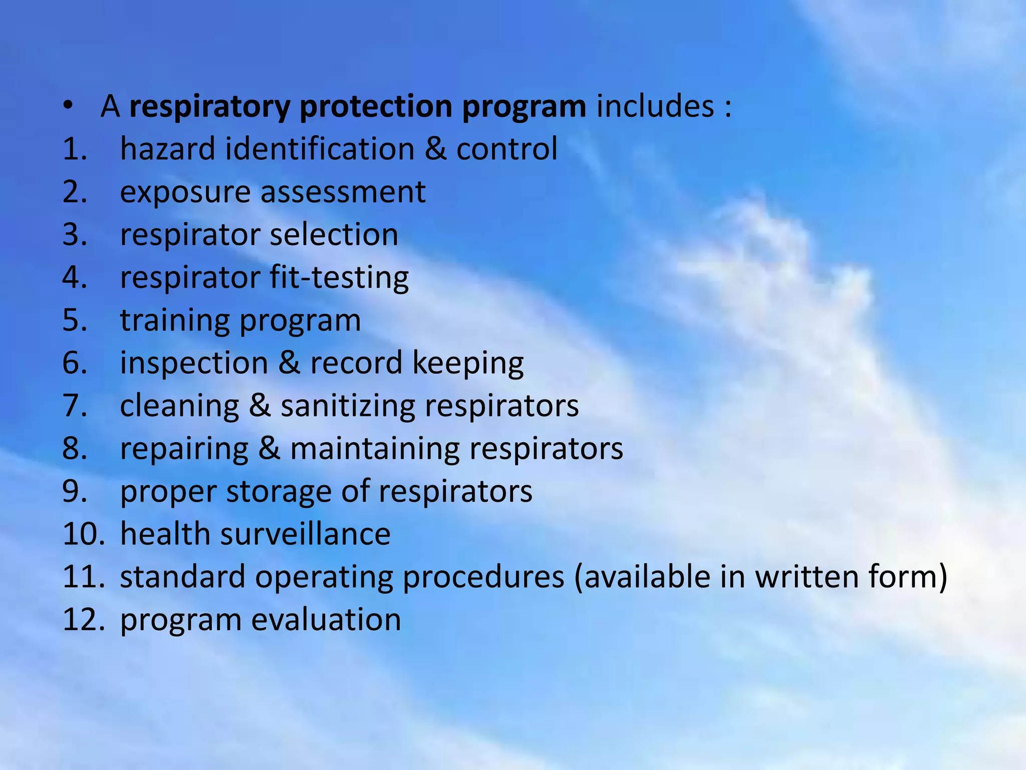 Air and Breathing [OCCUPATIONAL SAFETY AND HEALTH (OSHA)] | PPTX