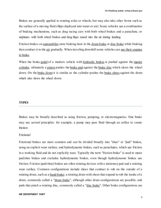 Air brake-system-using-exhaust-gas-final-report | PDF