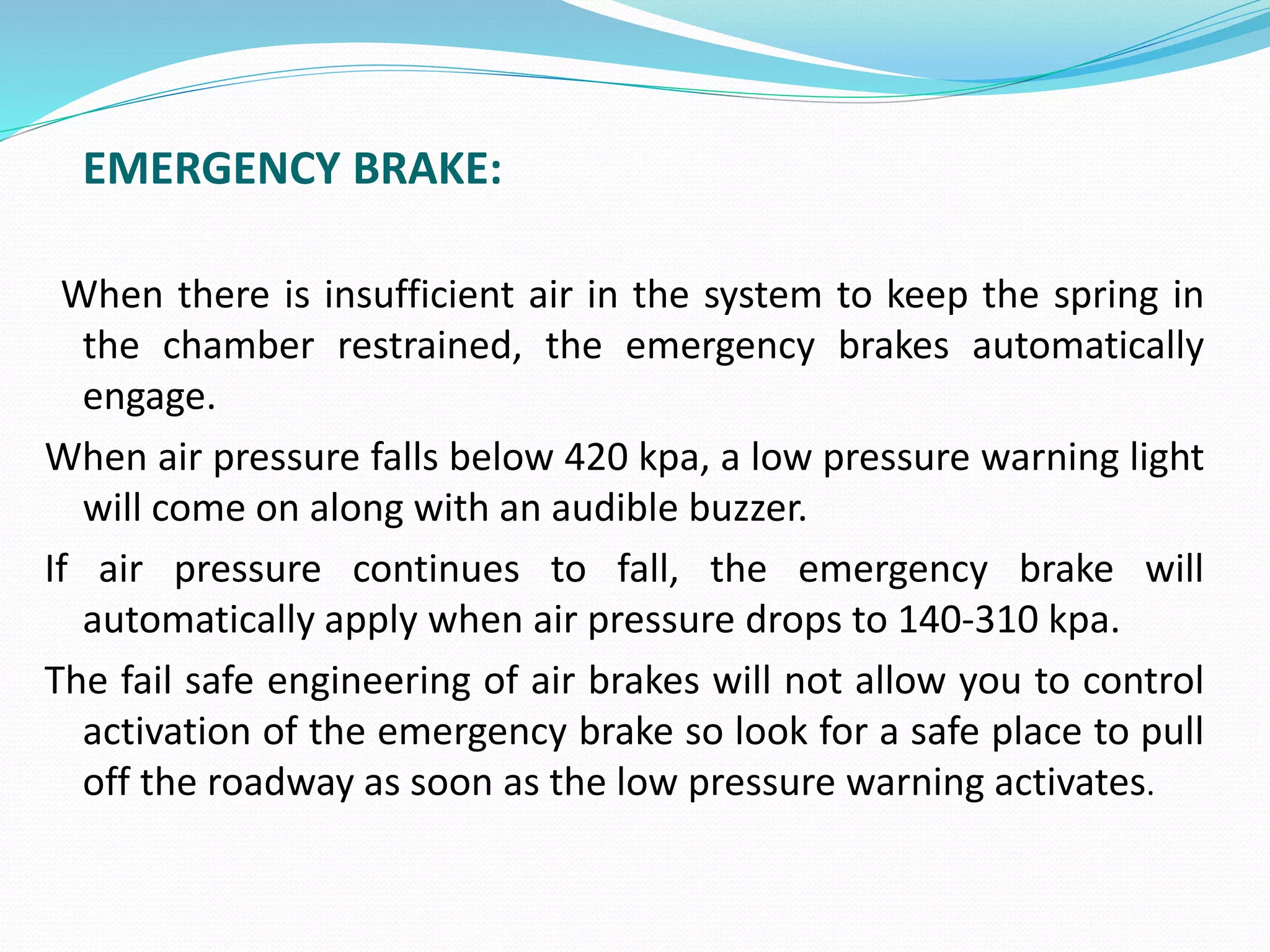 Air brake-system-using-exhaust-gas power point presentation | PPTX