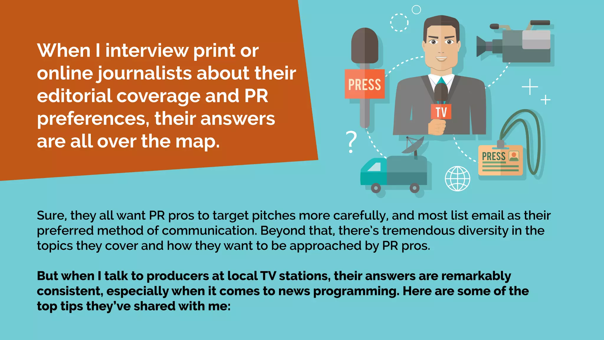 "Air" conditioning: Human interest and visual angles are keys to ...