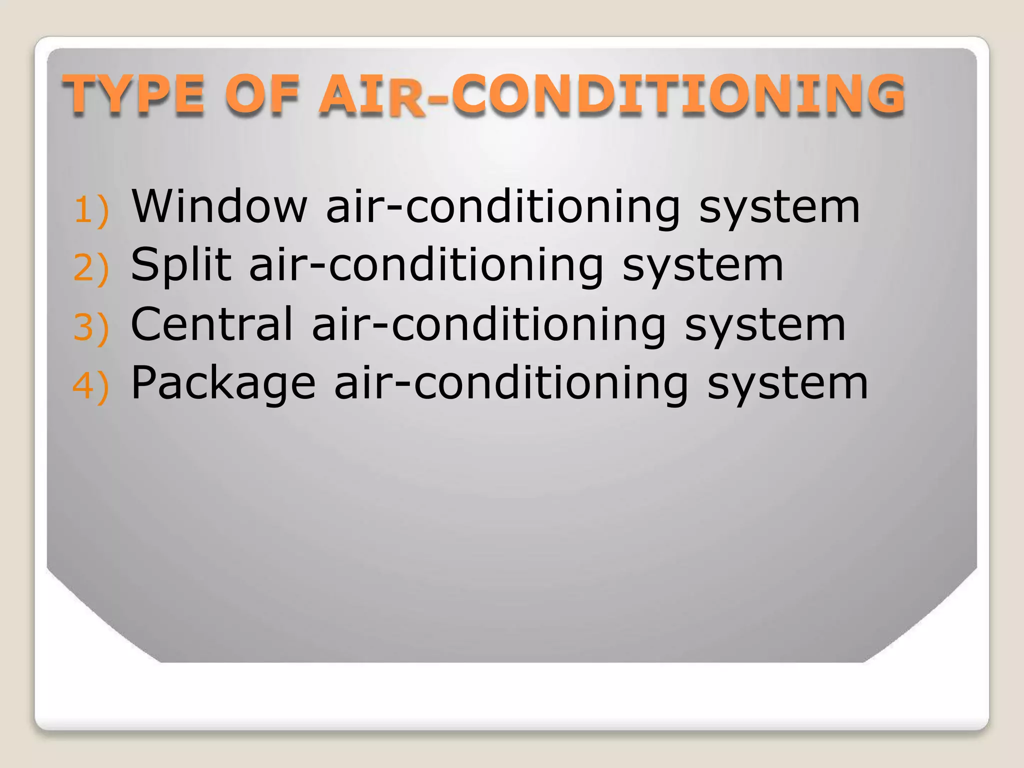 Air conditioning-system | PPTX