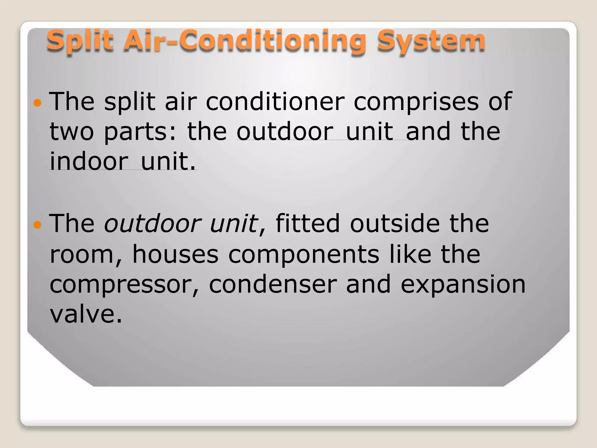 Air conditioning-system | PPTX