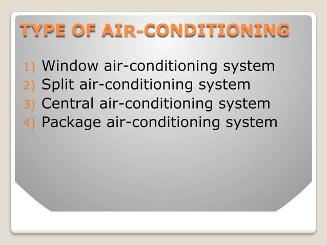 Air conditioning-system | PPT