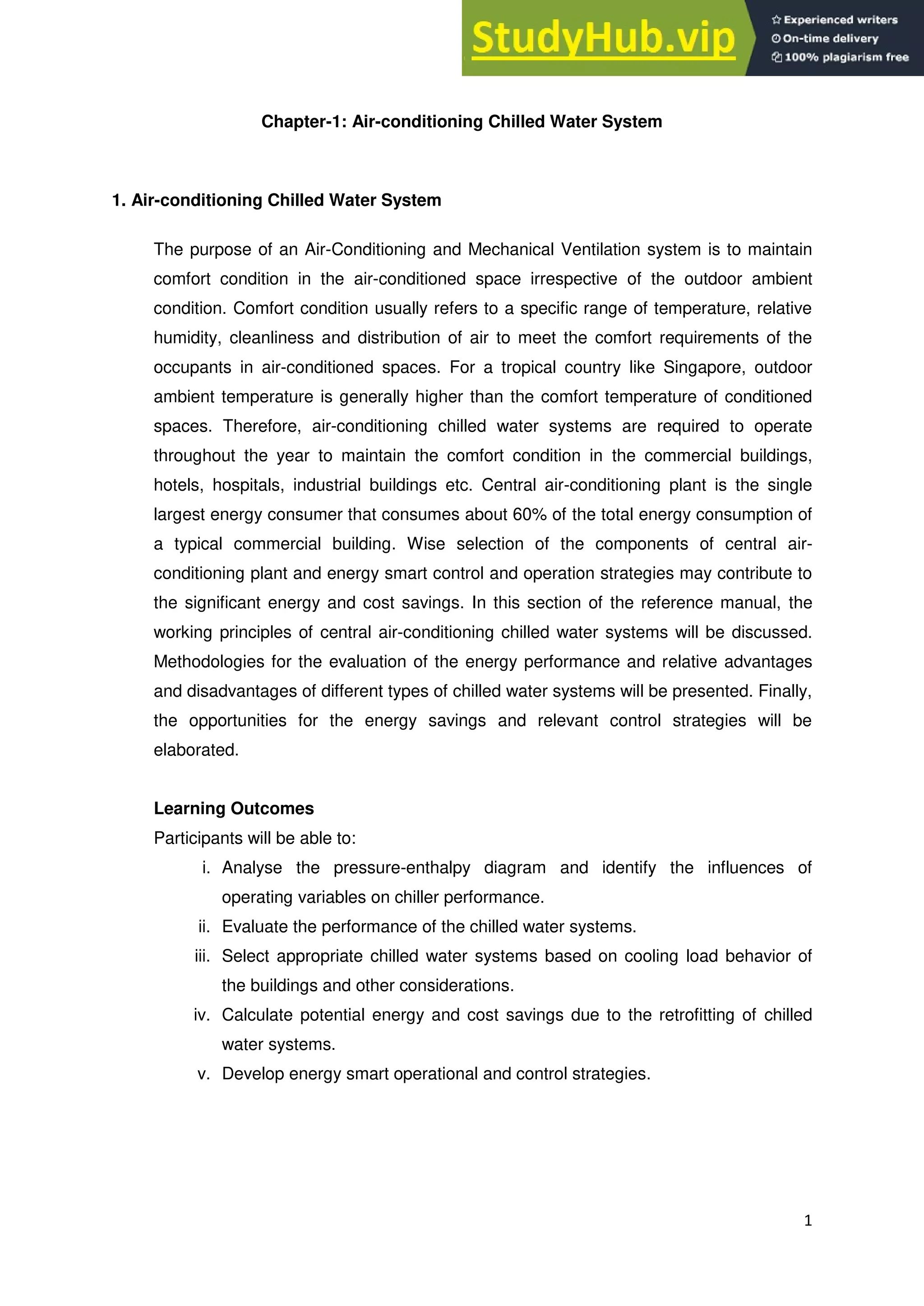 Air-Conditioning And Mechanical Ventilation (ACMV) Systems | PDF