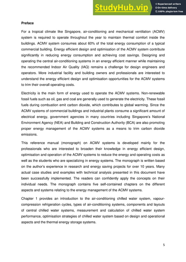 Air-Conditioning And Mechanical Ventilation (ACMV) Systems | PDF