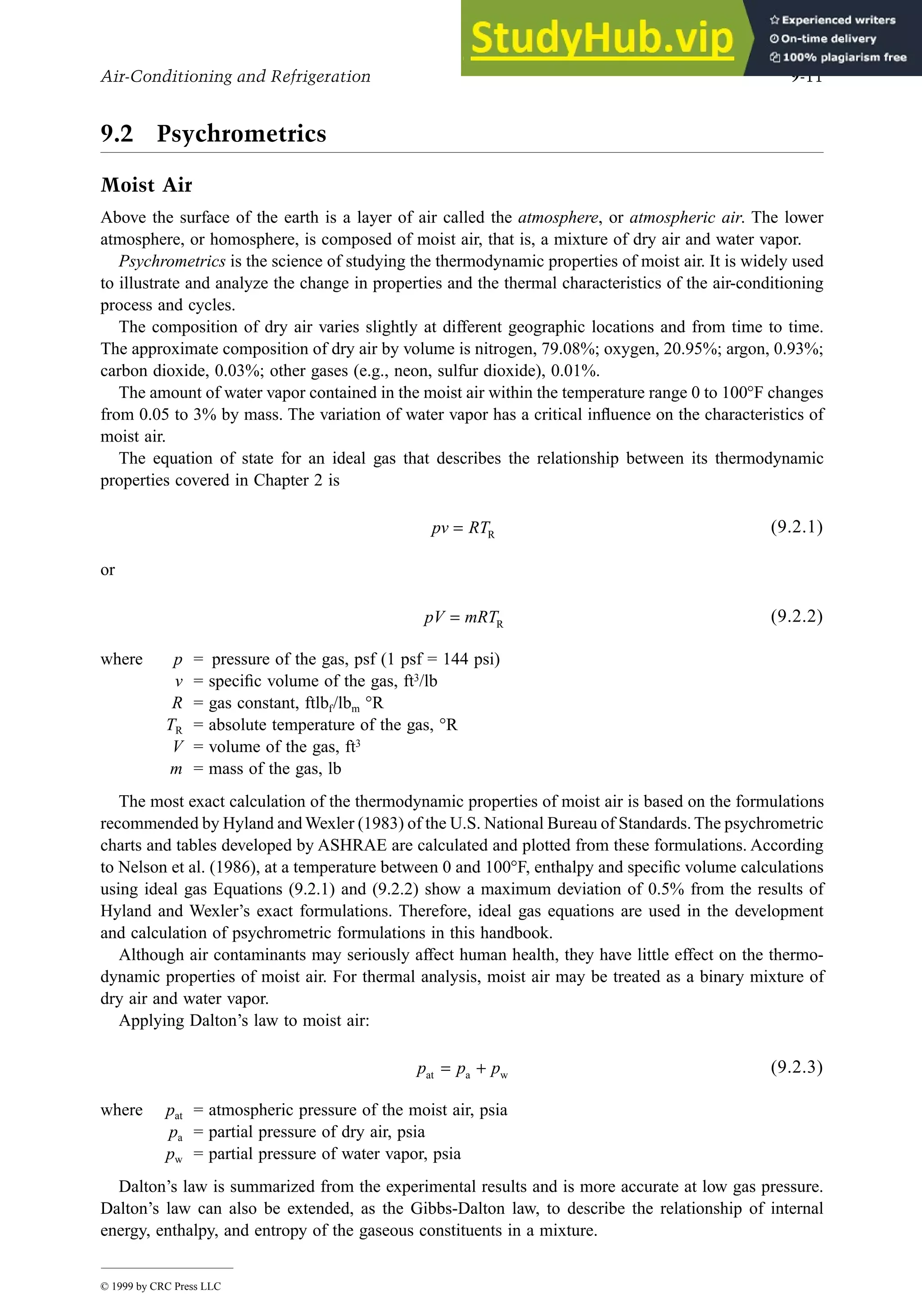 Air-Conditioning And Refrigeration. Mechanical Engineering Handbook | PDF