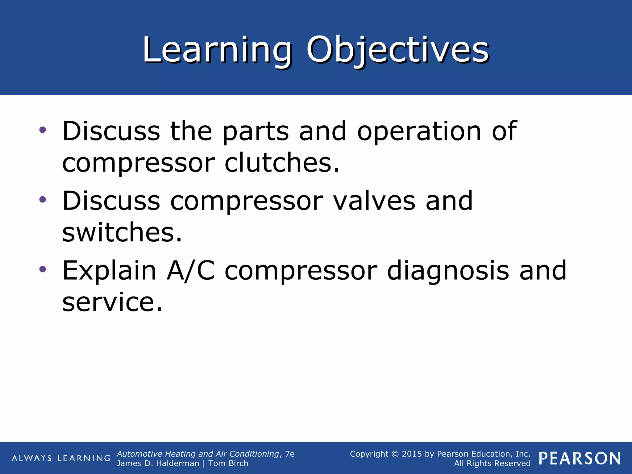 Air conditioning compressors and service | PPT