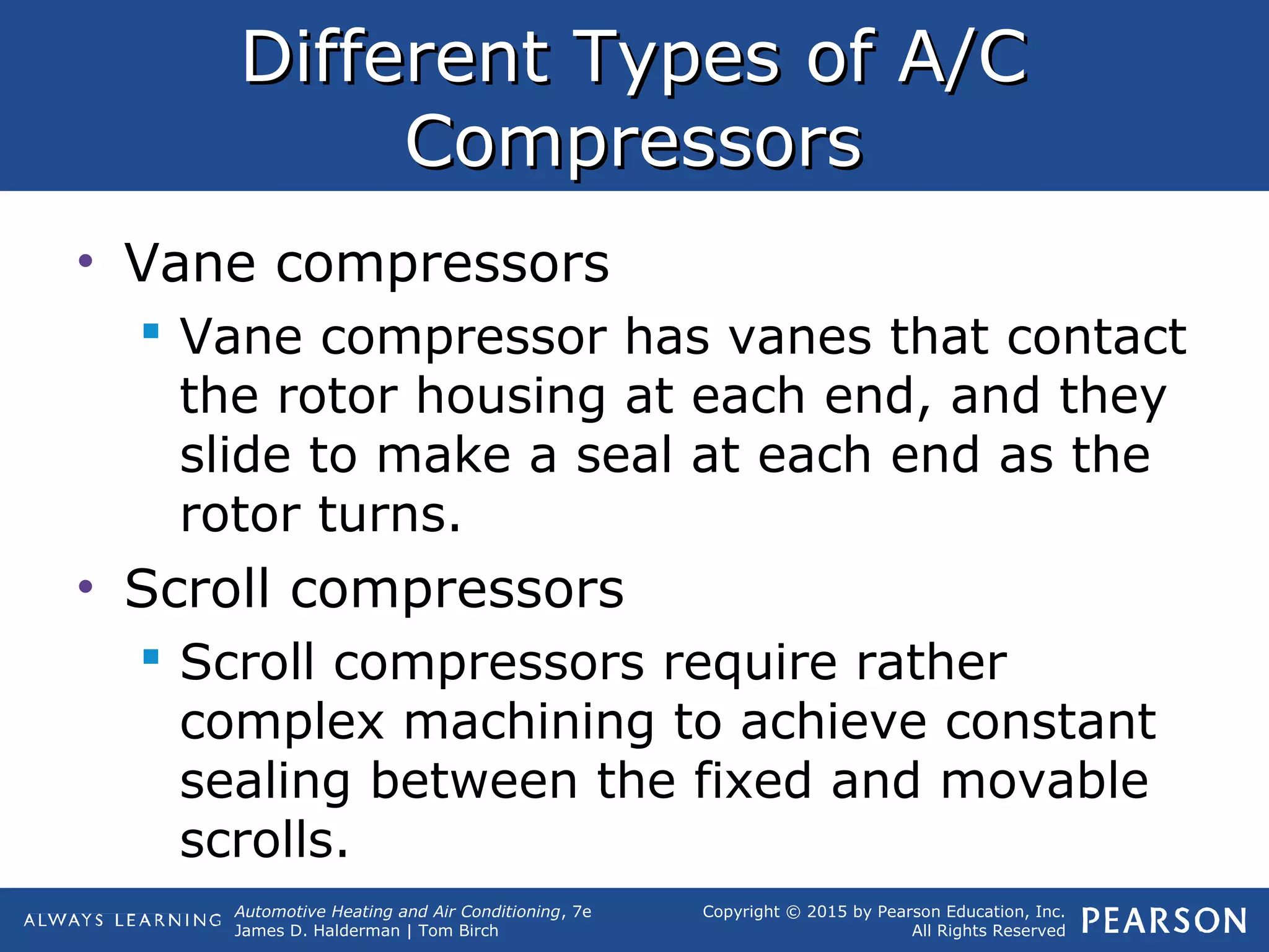 Air conditioning compressors and service | PPT
