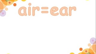 trigraphs Air ear-and-are | PPTX