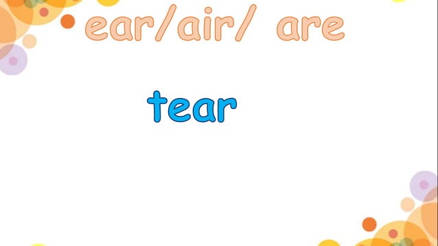 trigraphs Air ear-and-are | PPTX