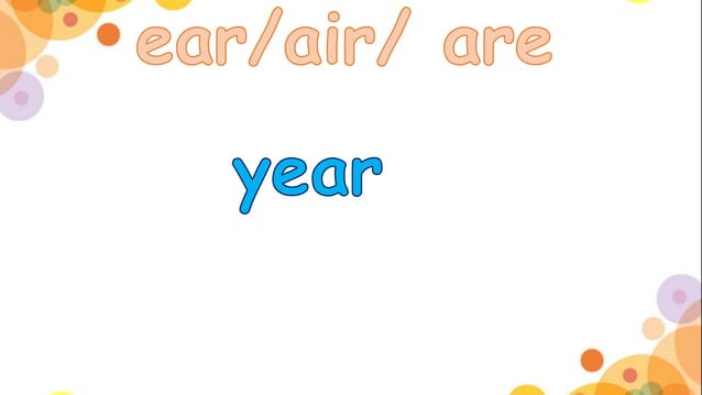 trigraphs Air ear-and-are | PPTX