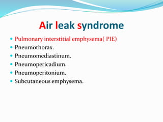 Air Leak Syndrome | PPTX