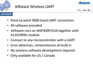 Anaren Integrated Radio (AIR) module introduction | PPT