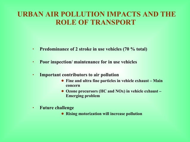 Air Pollution Evs | PPT