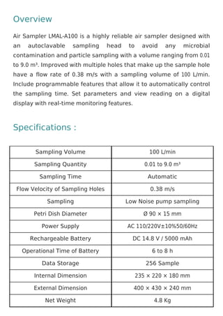 Air-Sampler | PDF