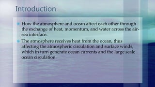 Air sea interaction | PPTX