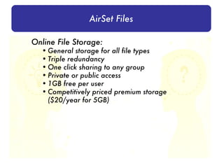 Air Set Overview | PPT