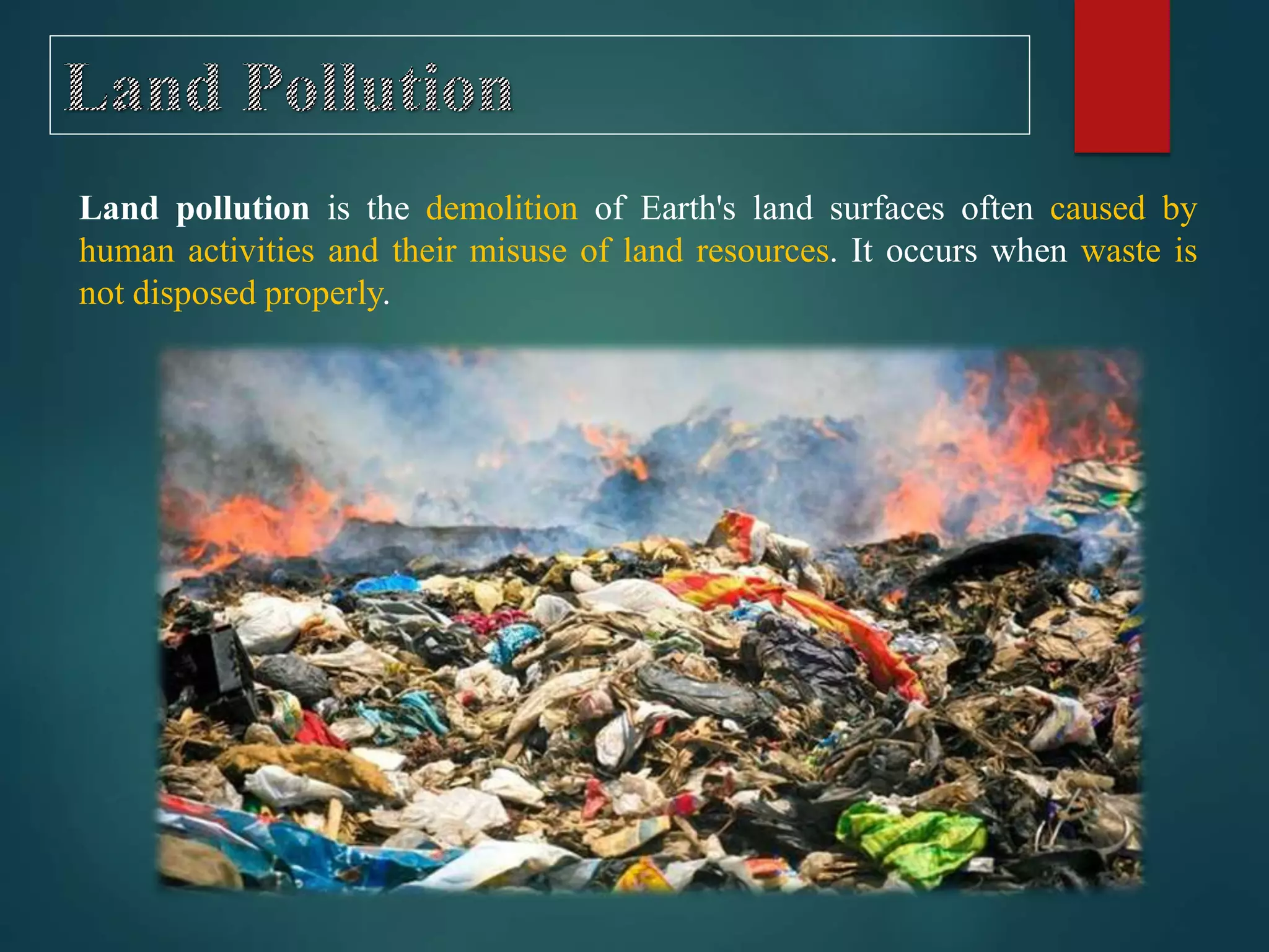 Air water-sound-and-Land-pollution and its remedial approach | PPTX