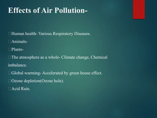 Air water-sound-and-Land-pollution and its remedial approach | PPTX