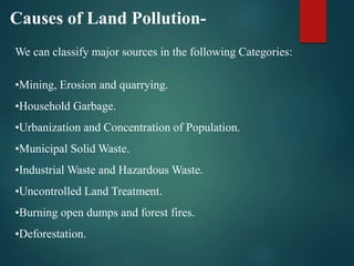 Air water-sound-and-Land-pollution and its remedial approach | PPTX