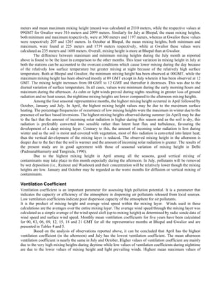 Air Pollution Climatology Of Bhopal And Gwalior | PDF