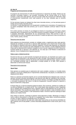 Air alert 3 ,COMO AUMENTAR TU SALTO VERTICAL? | PDF