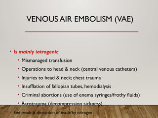 AIR AND FAT EMBOISM PowerPoint presentation | PPT