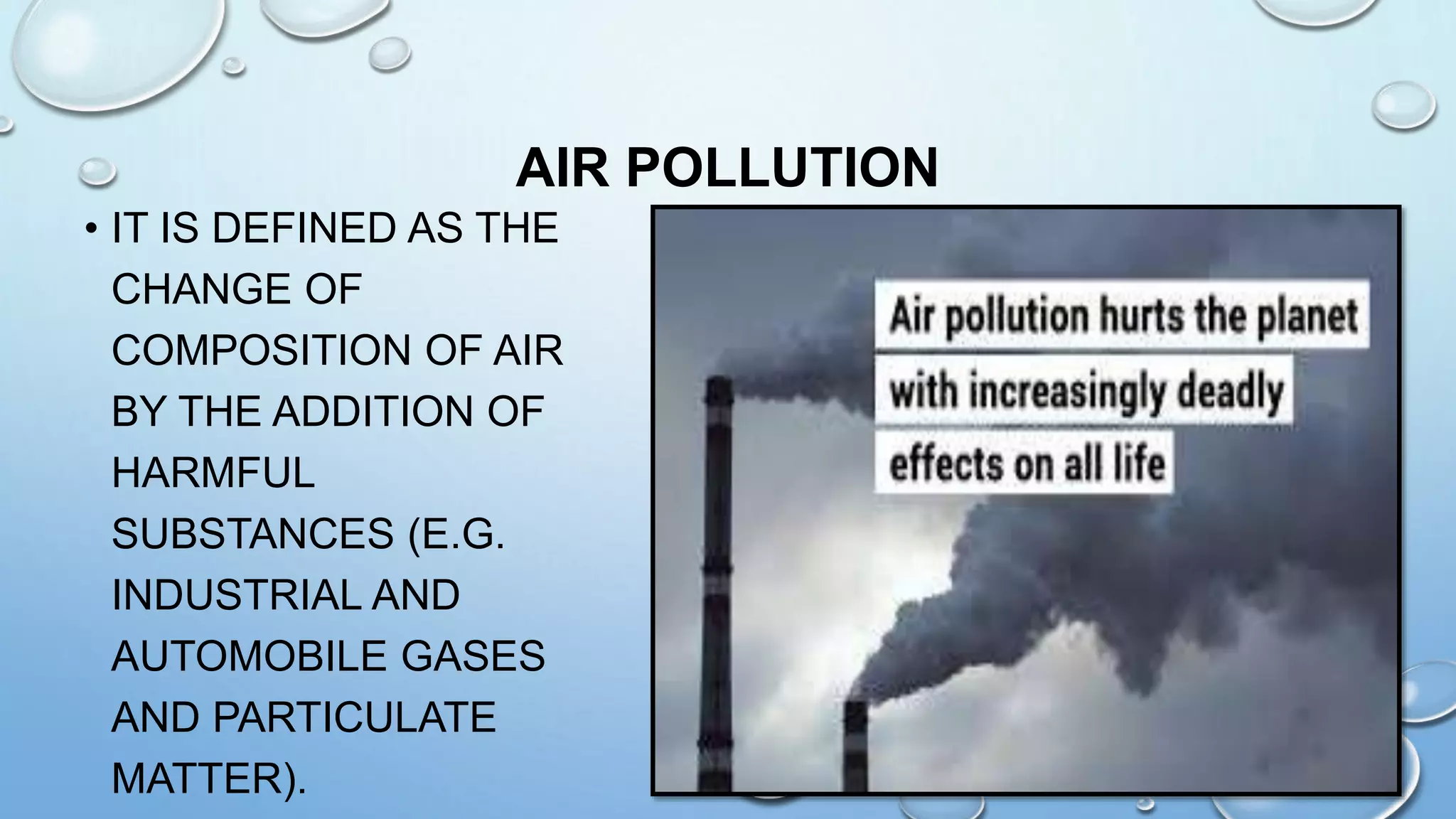 Air and land pollution | PPTX
