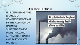 Air and land pollution | PPTX