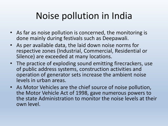 Air and noise pollution | PPTX
