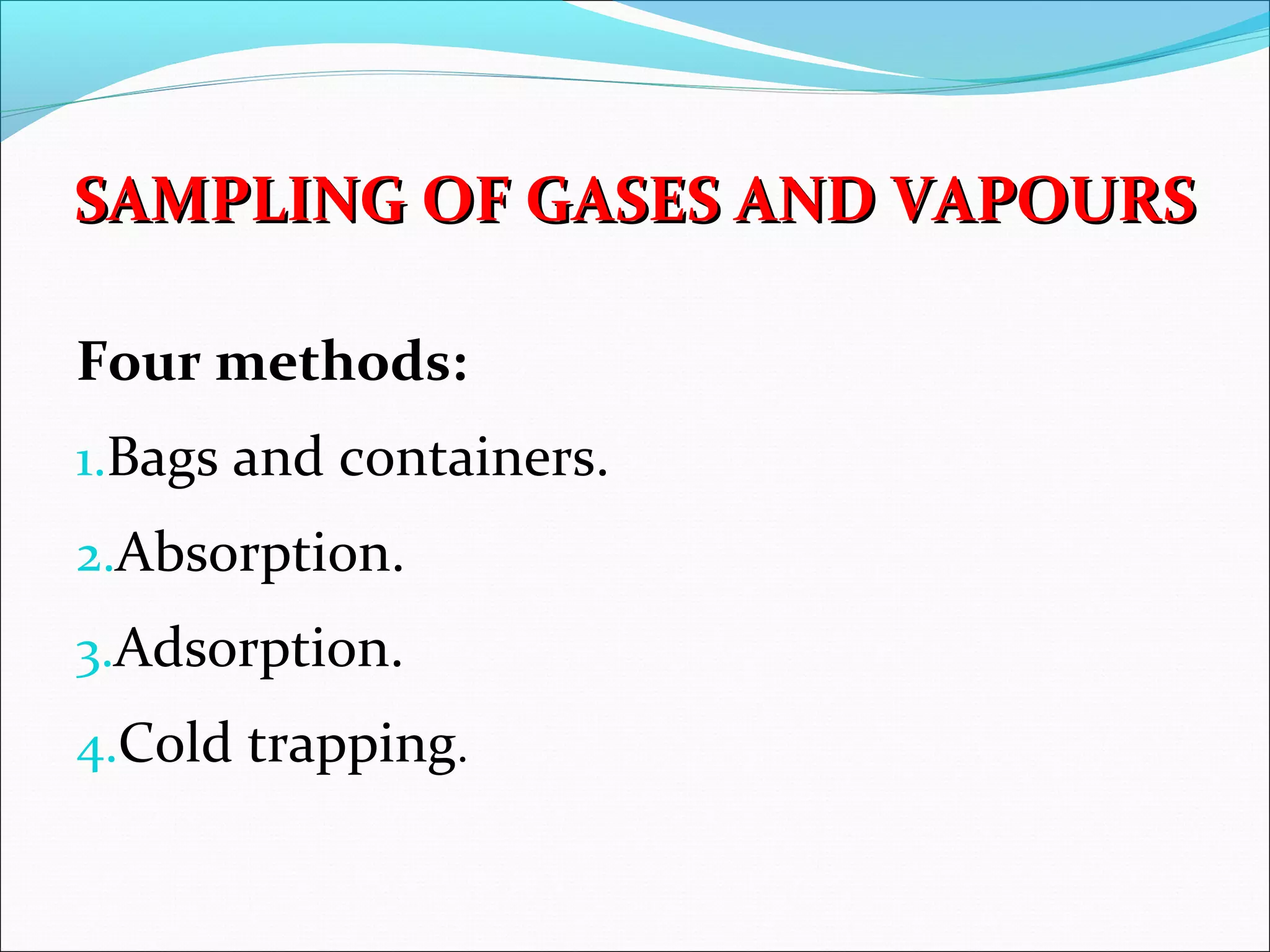 Air and solid waste sampling | PPT