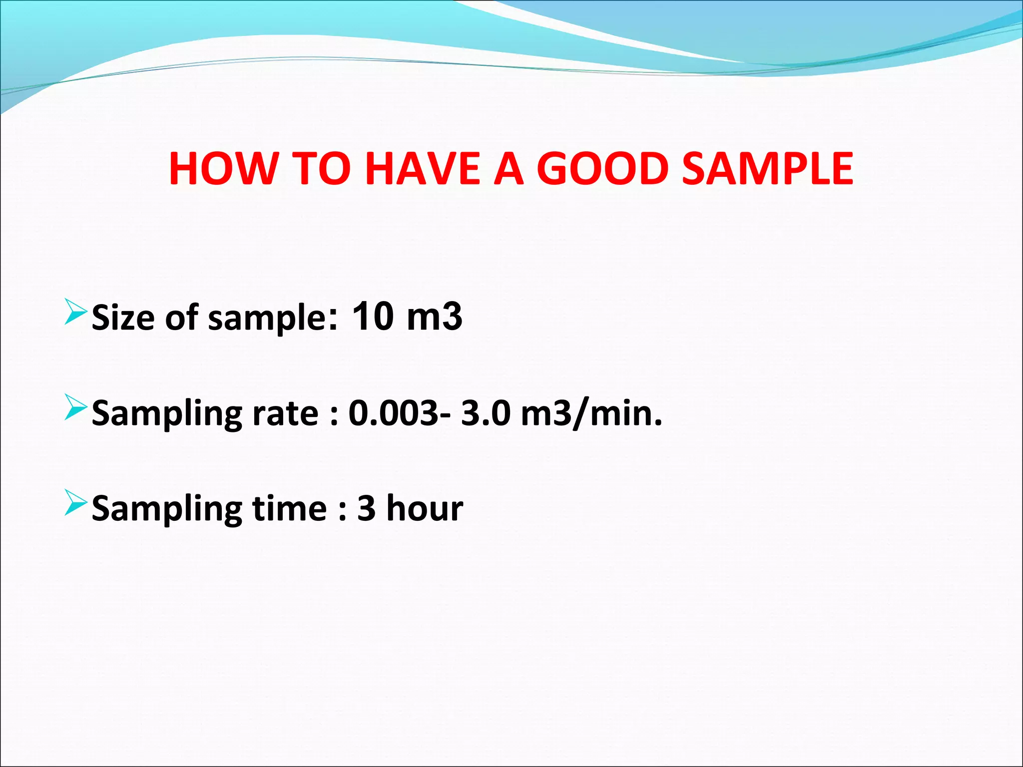 Air and solid waste sampling | PPT