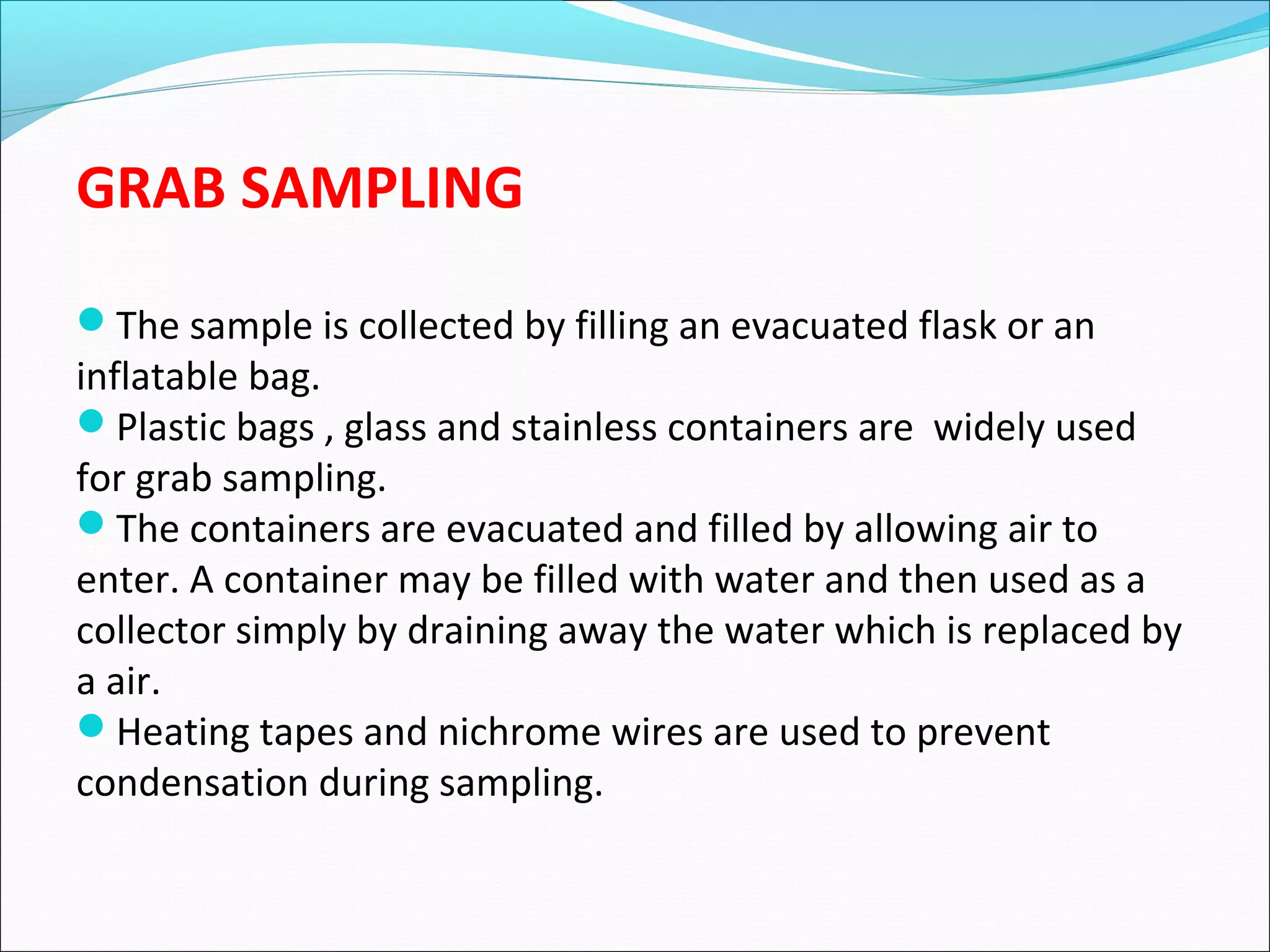 Air and solid waste sampling | PPT
