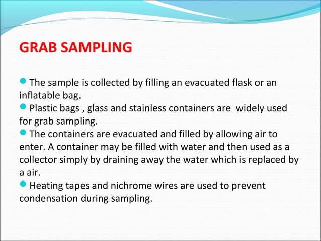 Air and solid waste sampling | PPT