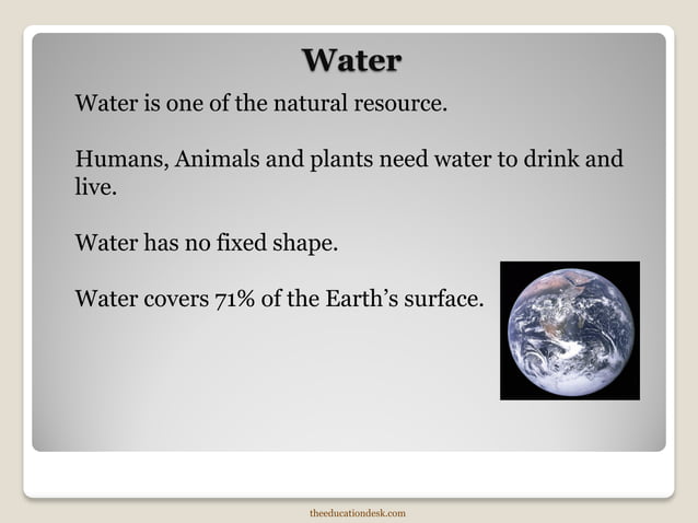 2nd Standard: Air and Water (Environmental Science, EVS) | PDF