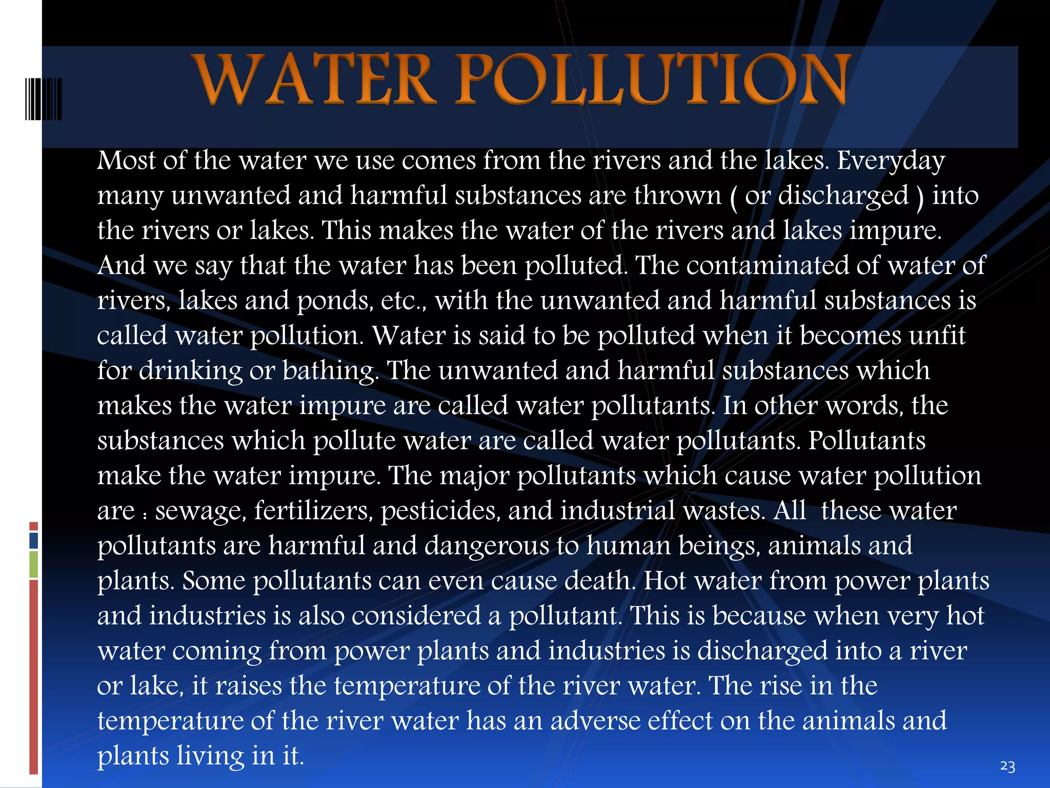 Air and water pollution | PPTX