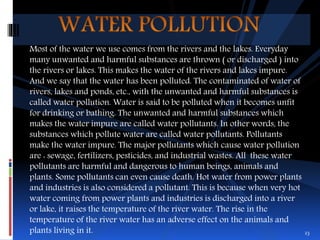 Air and water pollution | PPTX