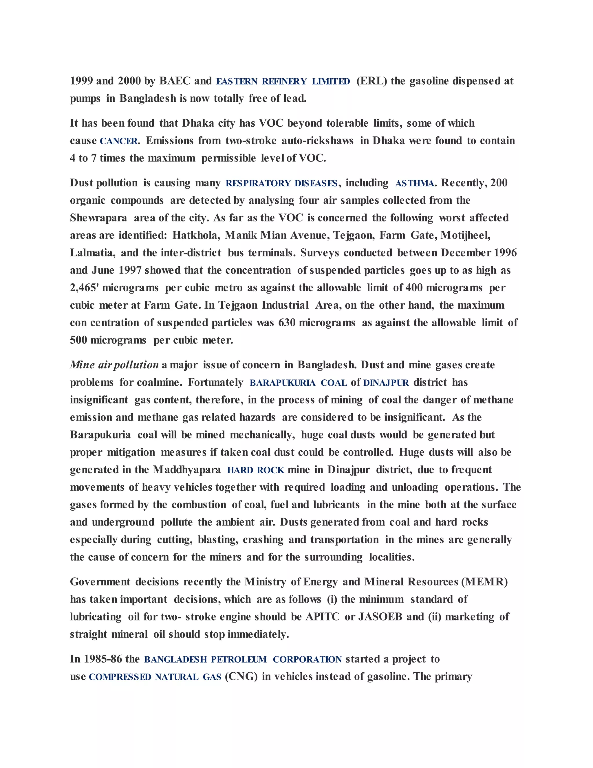 Air and water pollution | DOCX