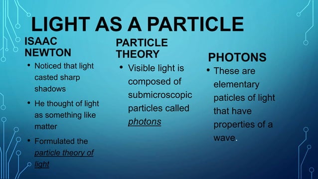 PHOTON THEORY OF LIGHT | PPTX