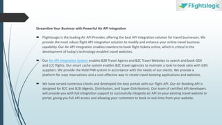 Air API Integration | Flight Booking API | PPT