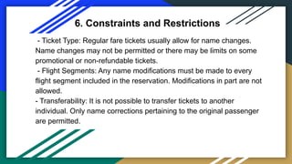 Air Arabia Passenger Name Change policy for tickets | PDF