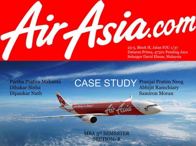 Air Asia: Case study on Growth, Diversification and Low cost Strtegy | PPTX