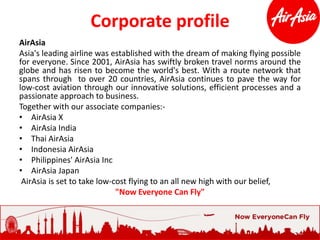 Airasia (presentation for c.a ii) | PPTX