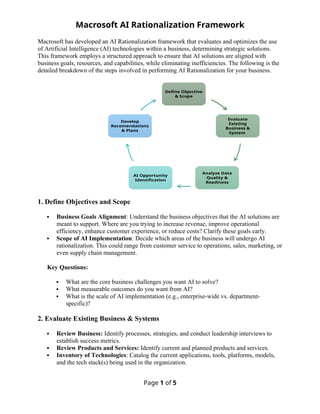 AI Rationalization Framework and AI Opportunity Identification | DOCX