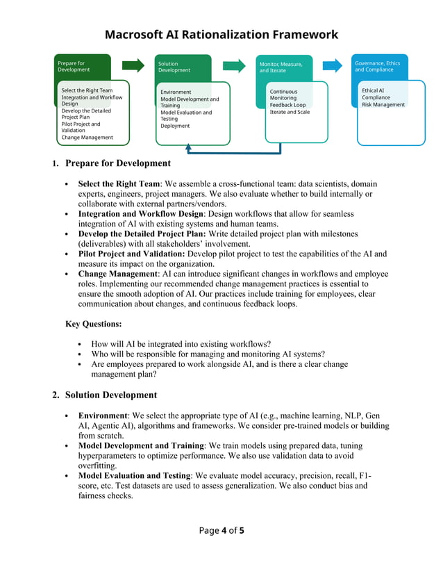 AI Rationalization Framework and AI Opportunity Identification | PDF