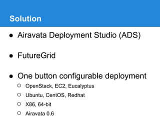 Airavata deployment studio | PPT